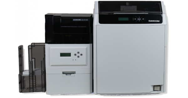 Dascom DC-7600 Dual-Sided Retransfer Card Printer - 600 DPI + DC-5100 ...