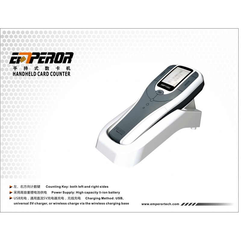 EMP1100C Handheld Plastic Banking Cards Card Counter NFC compliant