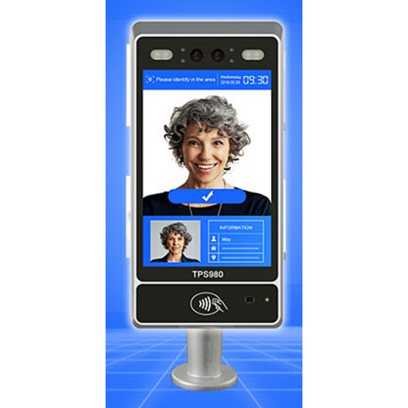 SECU 980T Pro Multi-target Face Recognition Temperature Screening Terminal